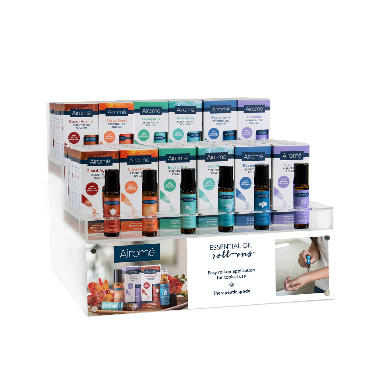 Airomé 72 Essential Oil Roll-On Display - Airome
